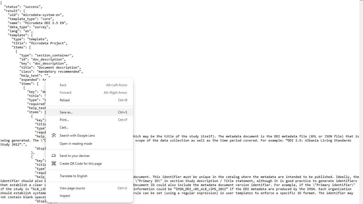 Creating and editing templates | Metadata Editor